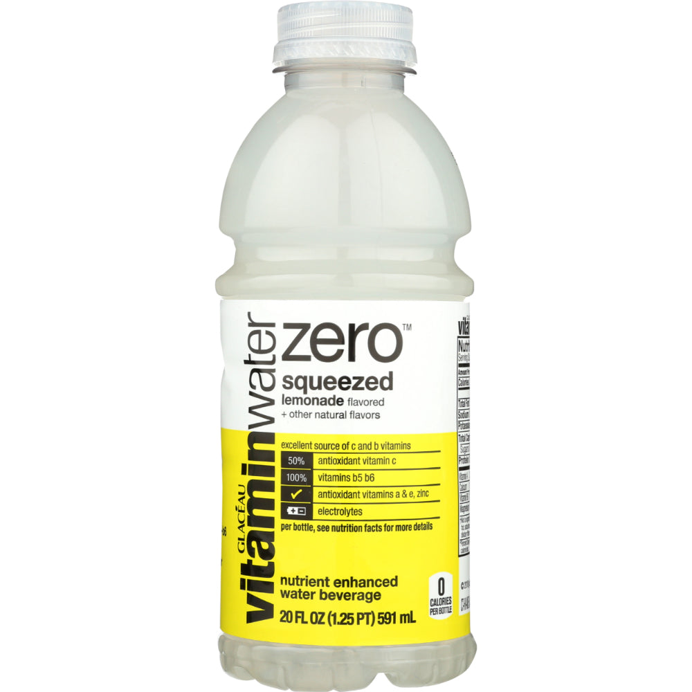 VITAMIN WATER - Zero Squeeze Lemonade Vitamin Water 20FO ( Pack of 12 ...