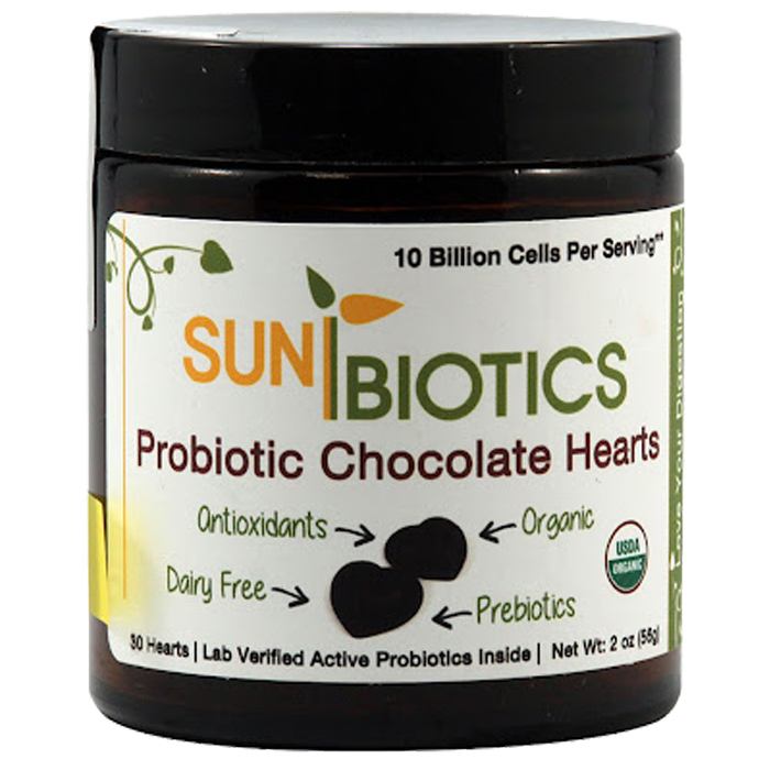 SunBiotics - Probiotic Chocolate Hearts, 2oz | Order at PlantX – We Got ...